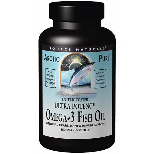 ArcticPure Ultra Fish Oil Enteric-Coated, 30 Softgels, Source Naturals ...