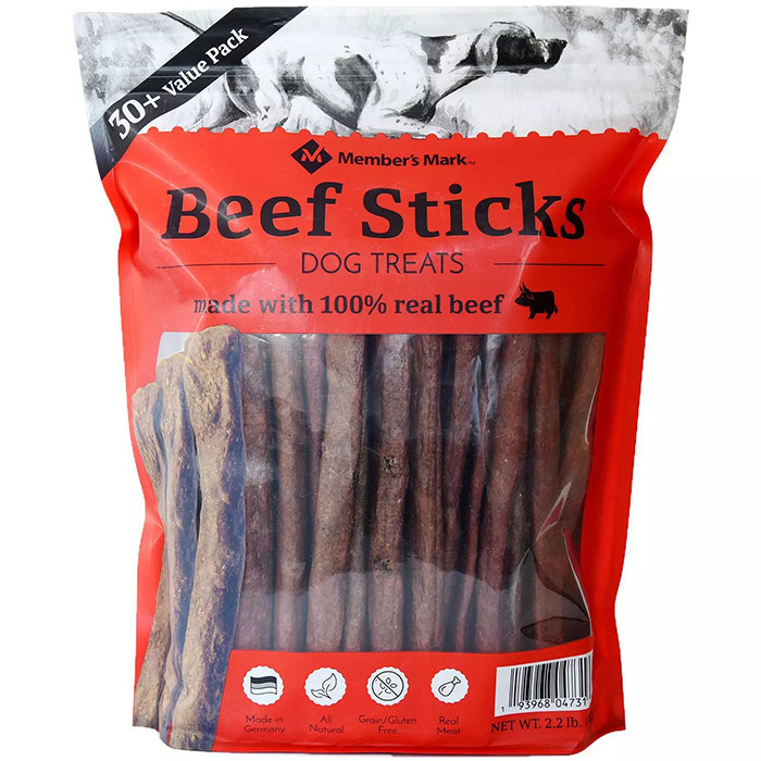 Member's Mark Beef Sticks Dog Treats, 2.2 lb - megamedicalshop.com